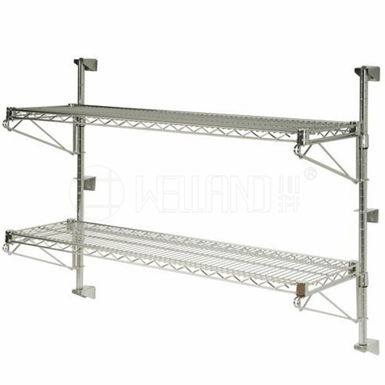 Strongest and most customizable wall mounted wire shelving wall shelves