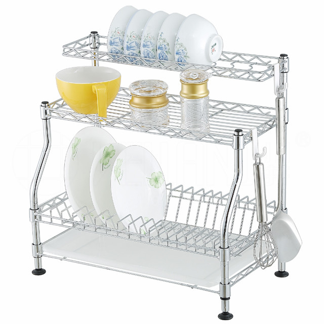 NSF Approved Plated Steel Dish Rack