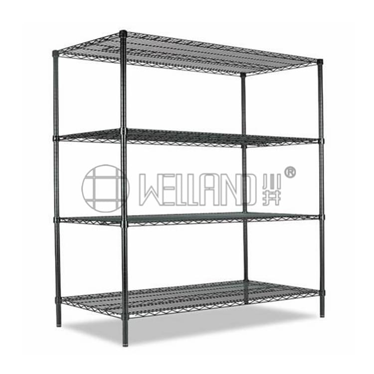 4 Shelves NSF Approved 350kg Heavy Duty DIY Warehouse Storage Epoxy ...